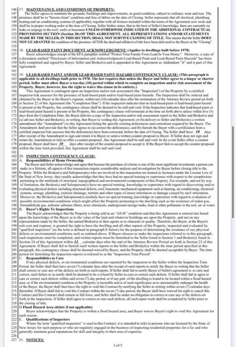 Solved For each section (and subsections) of the contract, | Chegg.com