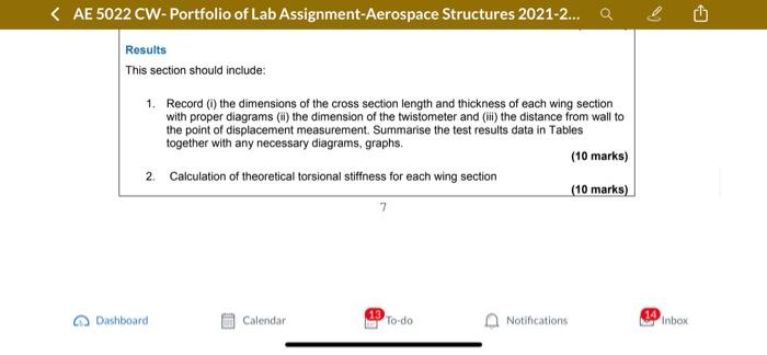 Solved Results This section should include: 1. Record (i) | Chegg.com