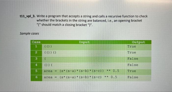 Solved t11_vpl_3. Write a program that accepts a string and | Chegg.com