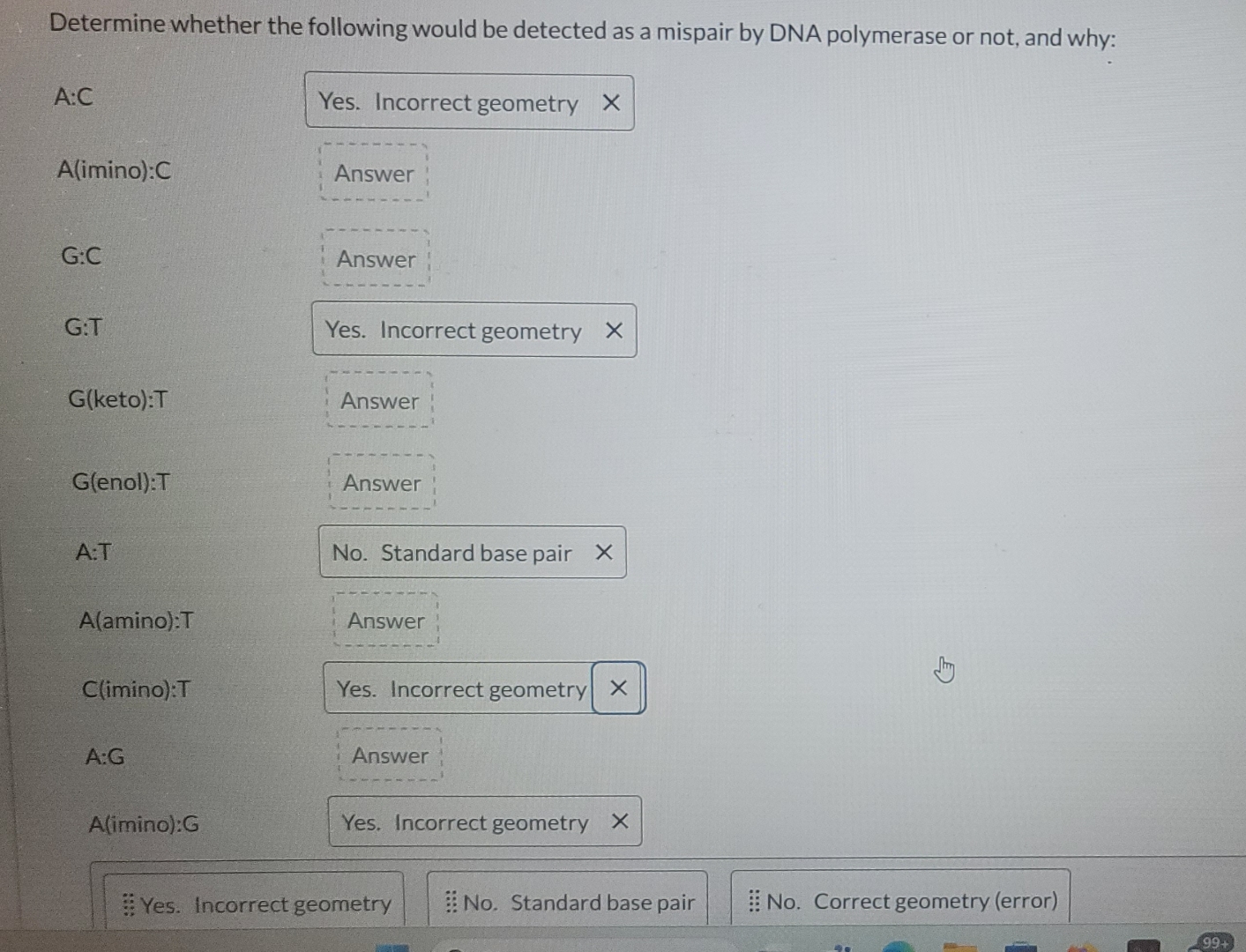 Solved Determine whether the following would be detected as | Chegg.com