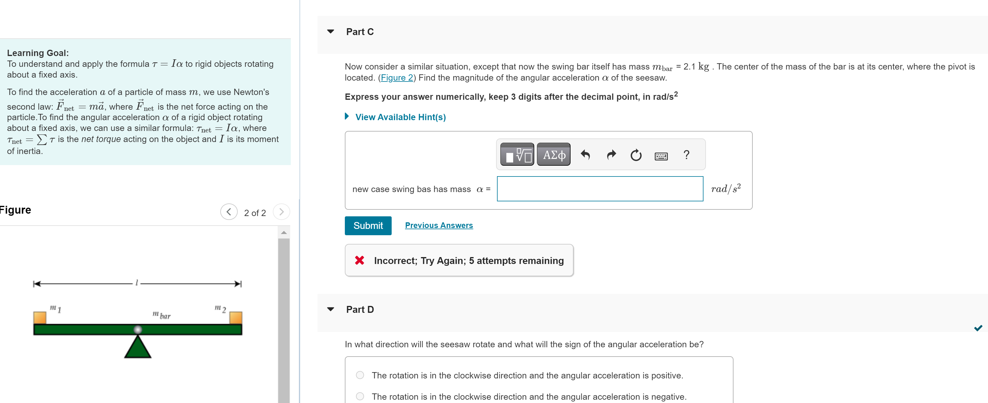 Part CLearning Goal:To understand and apply the | Chegg.com
