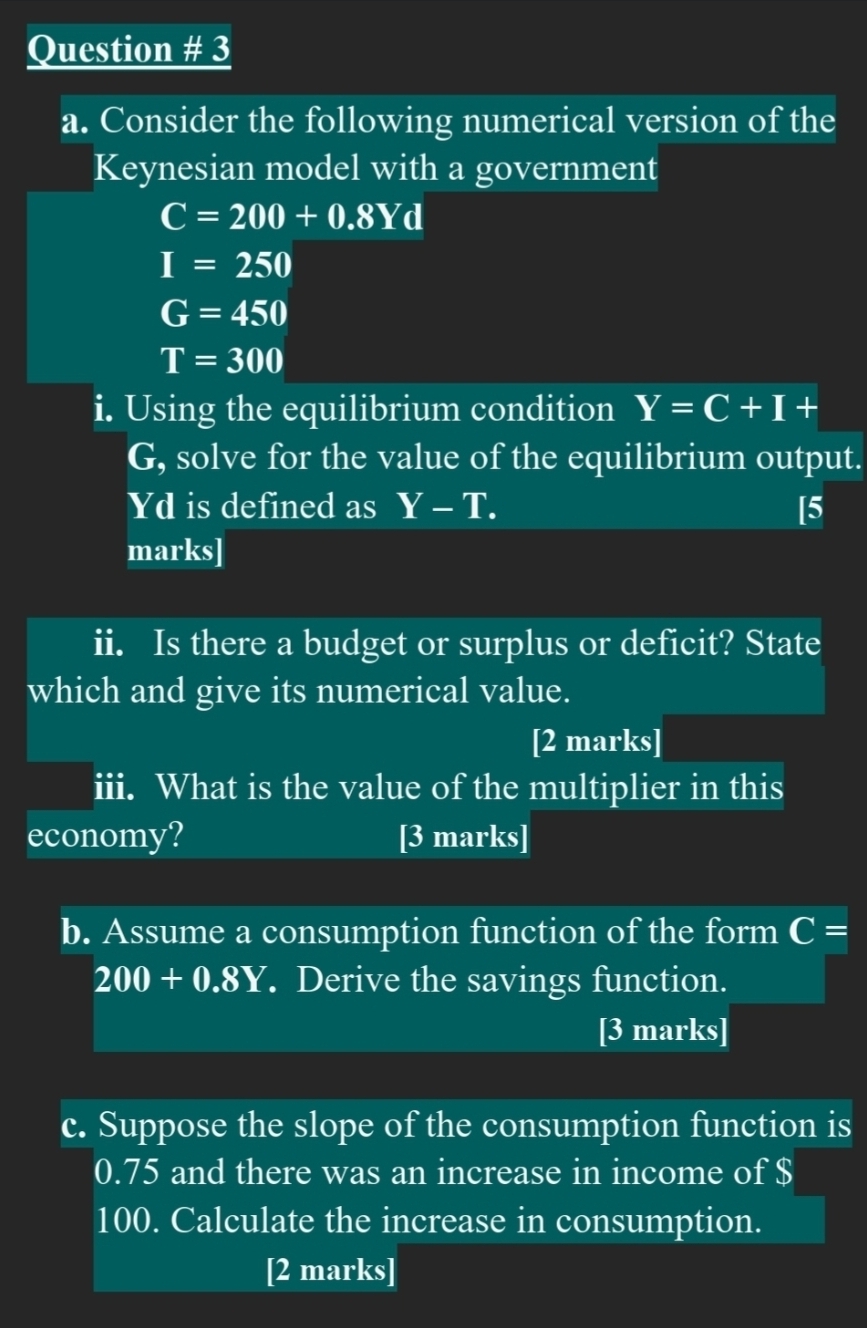 Solved Question #3a. ﻿Consider the following numerical | Chegg.com