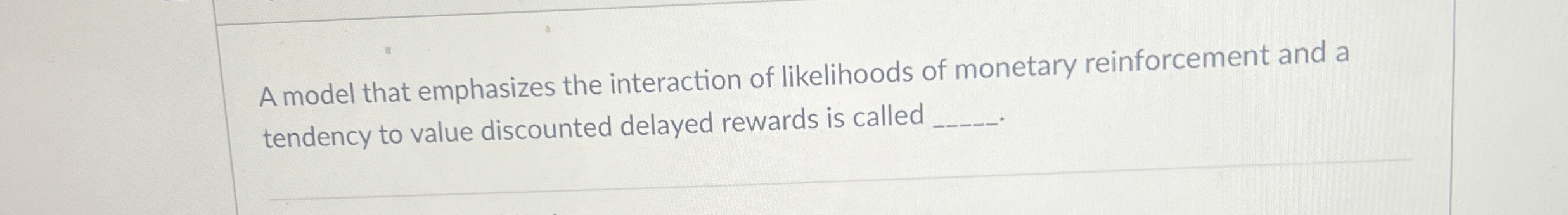 Solved A model that emphasizes the interaction of | Chegg.com