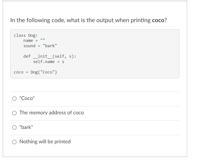 Solved In the following code, what is the output when | Chegg.com