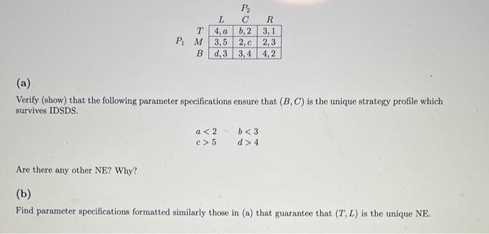 Solved Verify (show) that the following parameter | Chegg.com