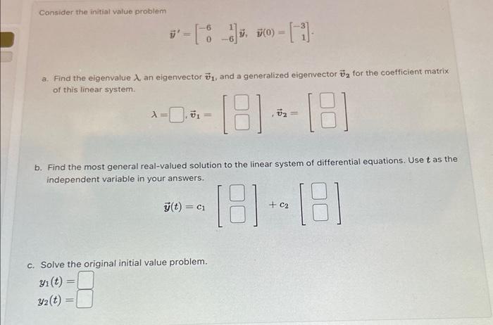 Solved Consider the initial value problem | Chegg.com