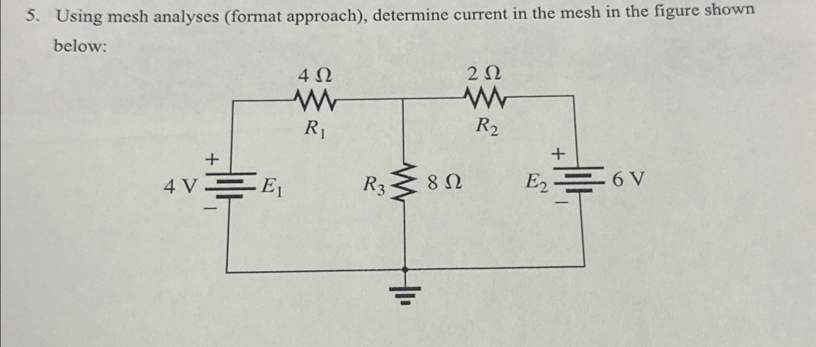 Solved Using mesh analyses (format approach), ﻿determine | Chegg.com