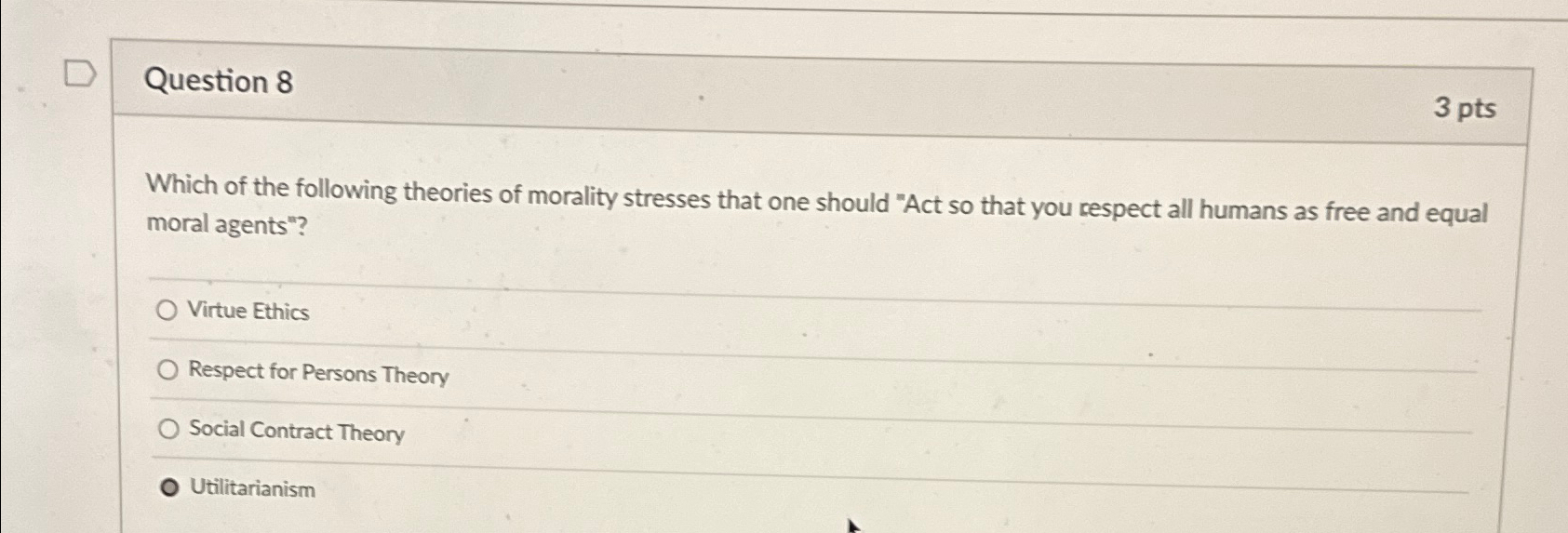Solved Question 83 ﻿ptsWhich of the following theories of | Chegg.com