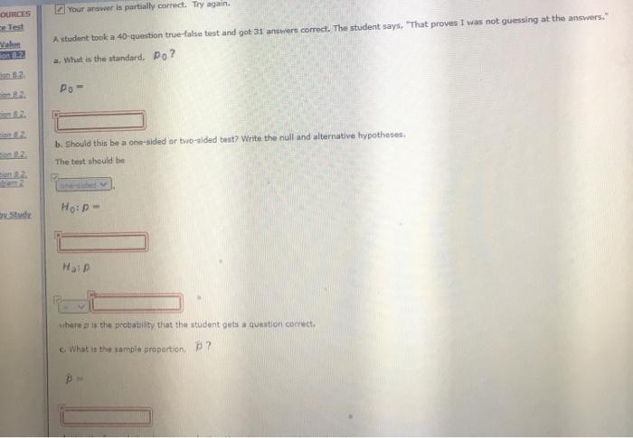 Solved OURCES Your answer is partially correct. Try again. A | Chegg.com