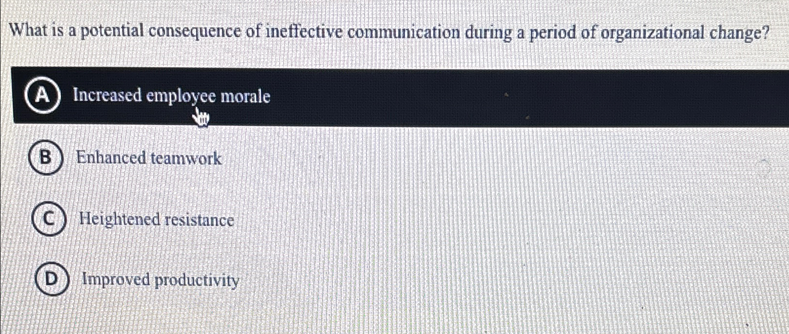 Solved What is a potential consequence of ineffective | Chegg.com