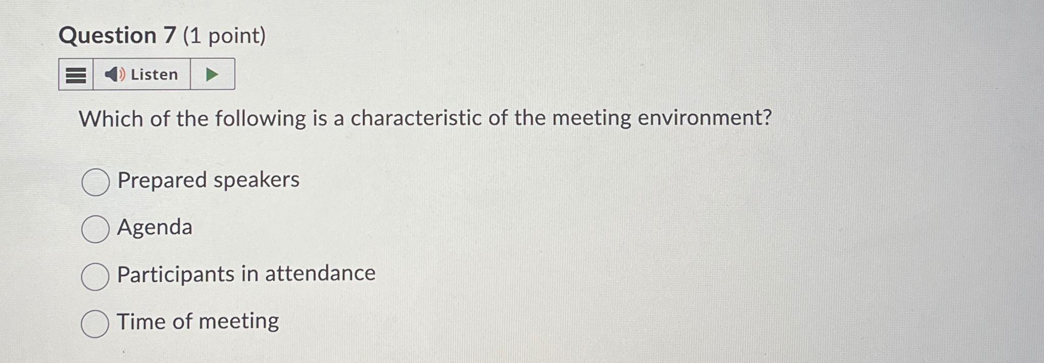 Solved Question 7 (1 ﻿point)ListenWhich of the following is | Chegg.com