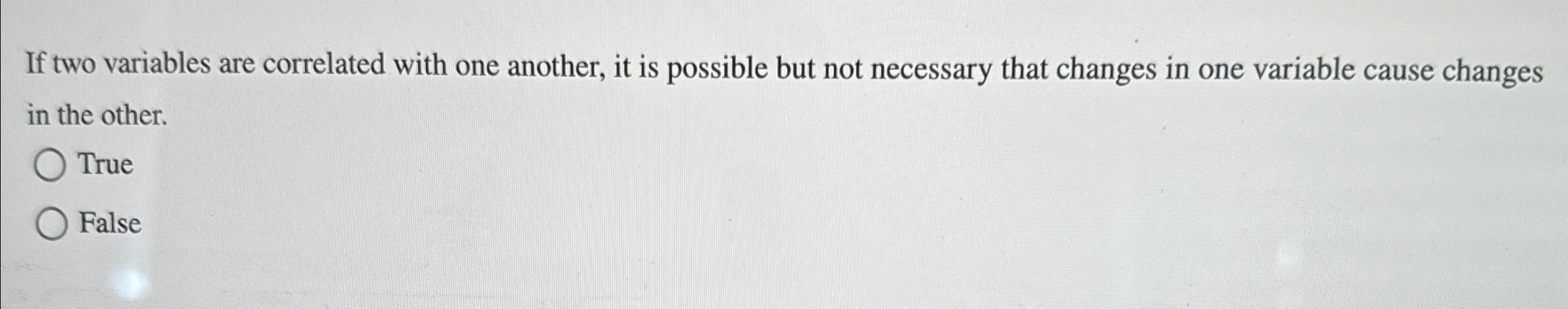 Solved If two variables are correlated with one another, it | Chegg.com