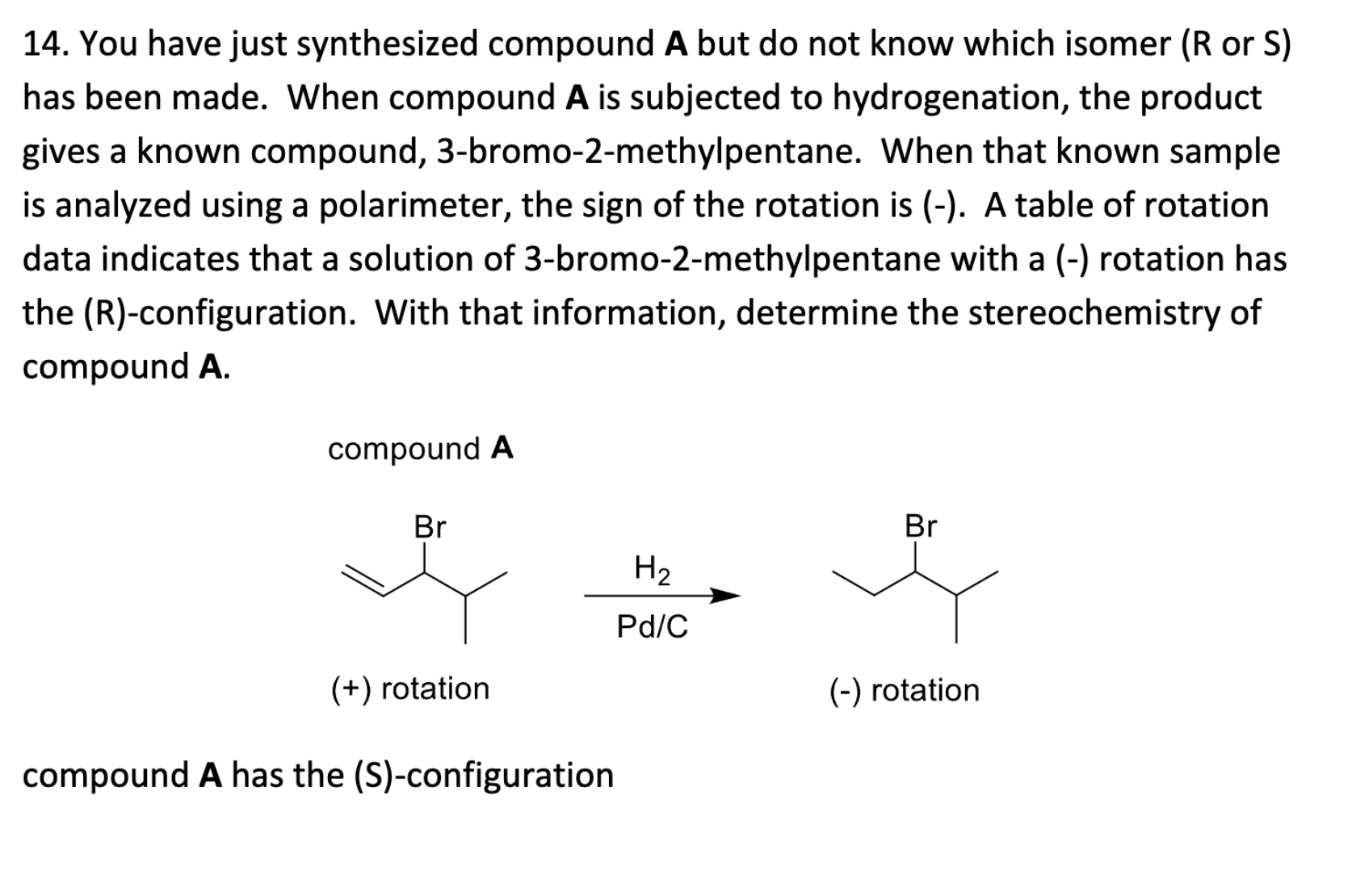 You have just synthesized compound A but do not know | Chegg.com