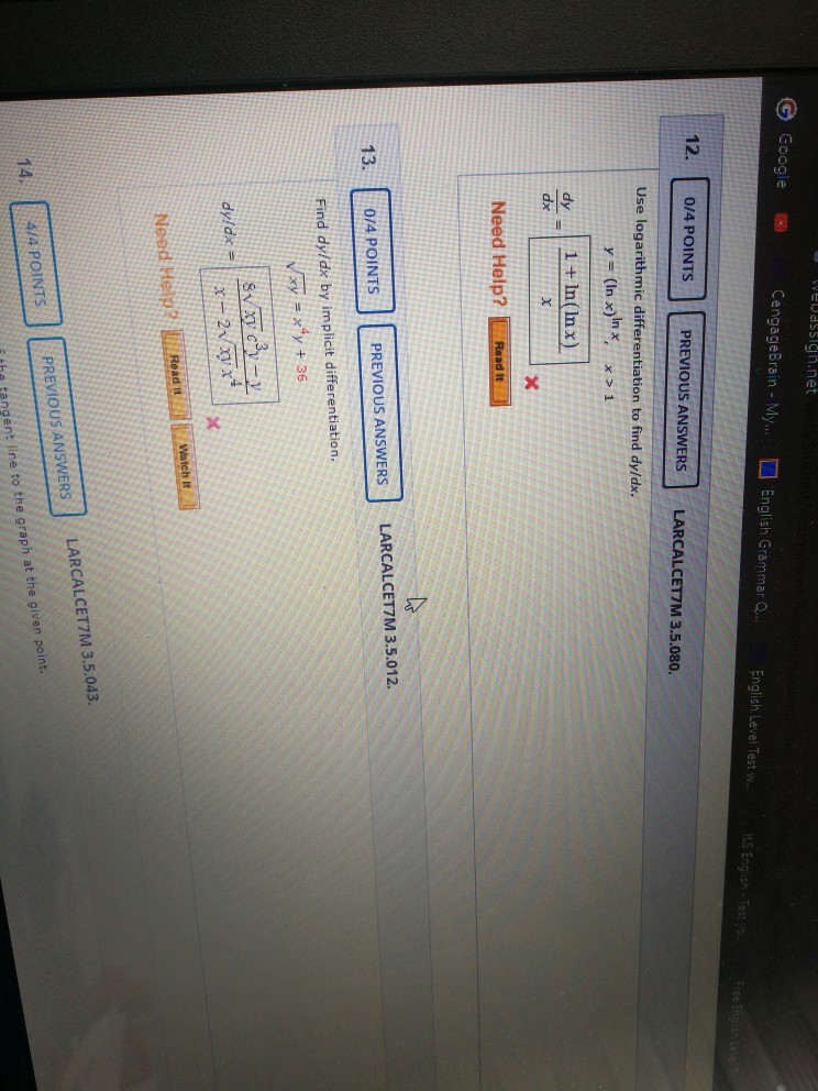 Solved wedssign.net G Google @ CengageBrain - My English | Chegg.com