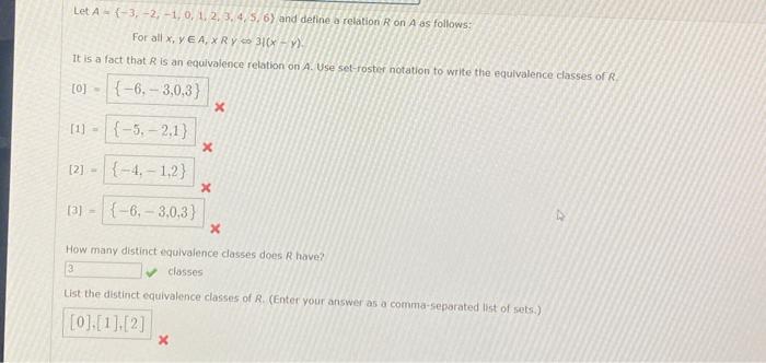 Solved Let A - (-3,-2, -1,0, 1,2,3,4,5,6) and define a | Chegg.com