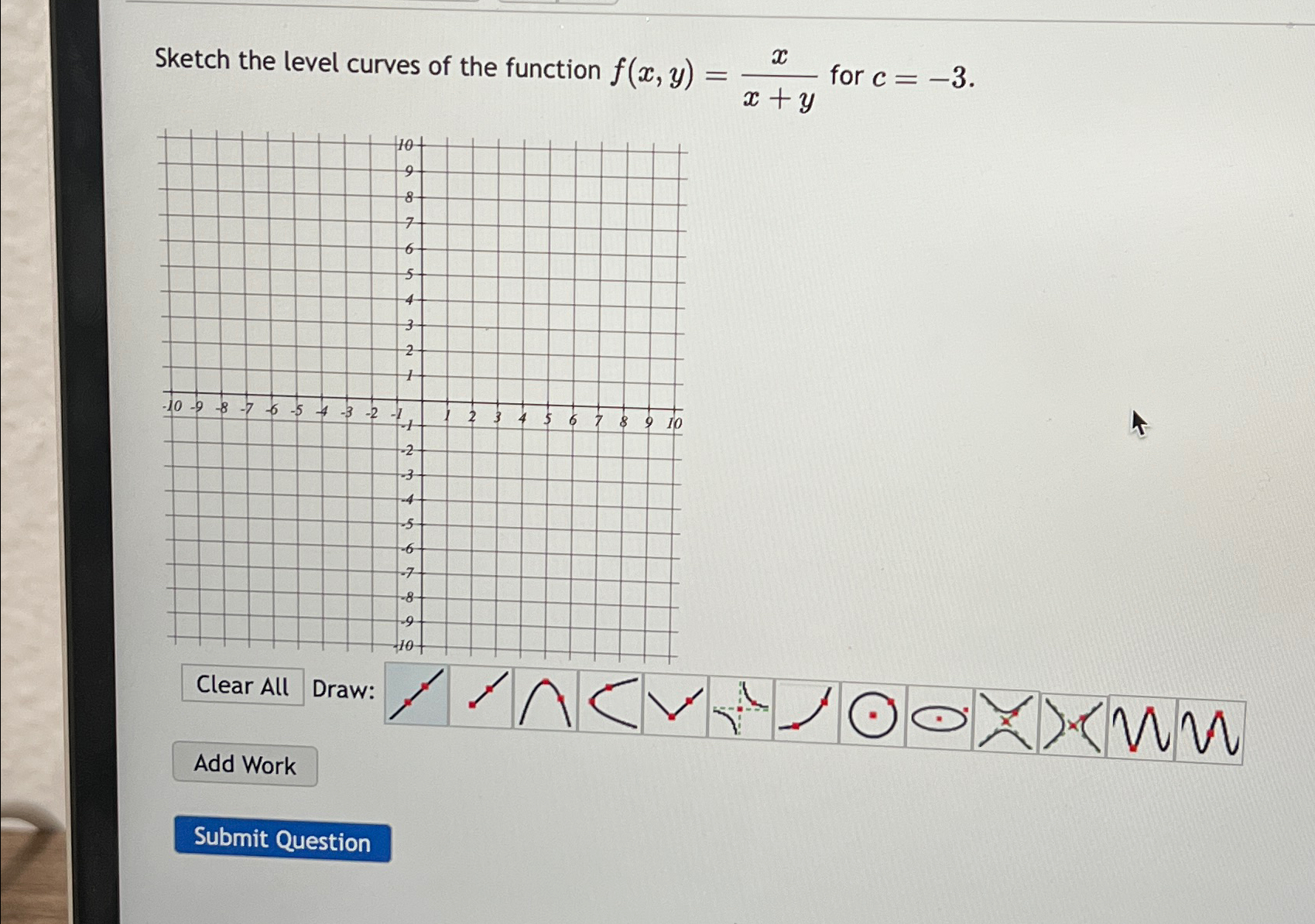 Solved Sketch the level curves of the function f(x,y)=xx+y | Chegg.com