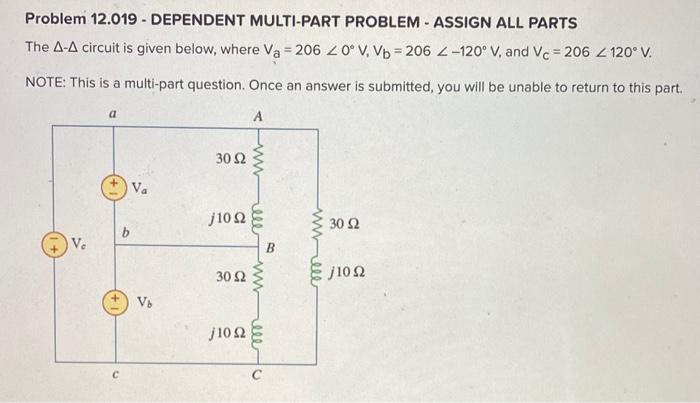 Solved Problem 12.019 - DEPENDENT MULTI-PART PROBLEM - | Chegg.com