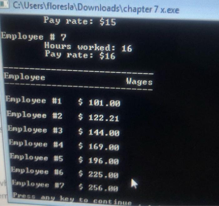 Solved Write a program which uses the following arrays: 1. | Chegg.com