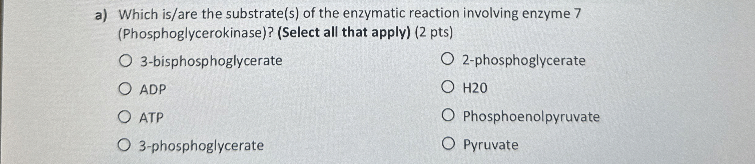Solved a) ﻿Which is/are the substrate(s) ﻿of the enzymatic | Chegg.com