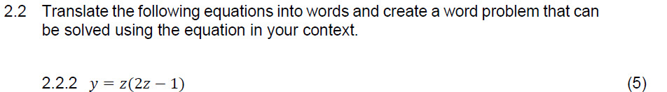 Solved 2.2 ﻿Translate the following equations into words and | Chegg.com
