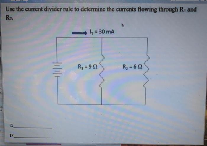 Solved Use the current divider rule to determine the | Chegg.com