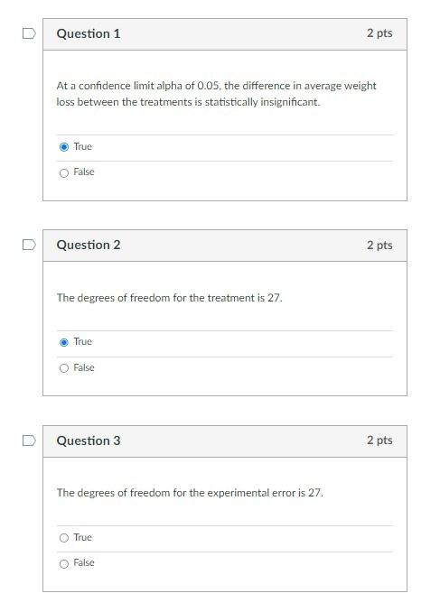 Solved Each column (A/B/C) pertain to each treatment where | Chegg.com