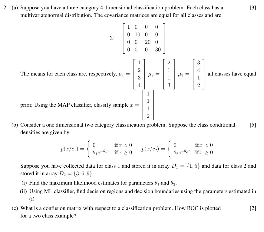Solved (a) ﻿Suppose you have a three category 4 ﻿dimensional | Chegg.com