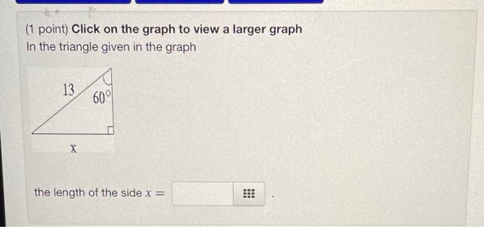 Solved (1 point) Click on the graph to view a larger graph | Chegg.com