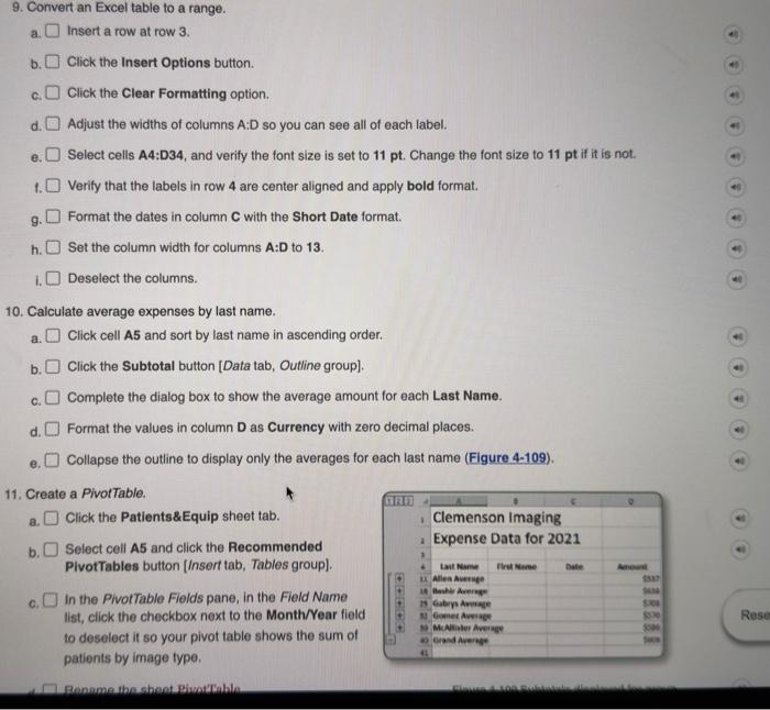Solved a. Insert a row at row 3 . b. Click the Insert | Chegg.com