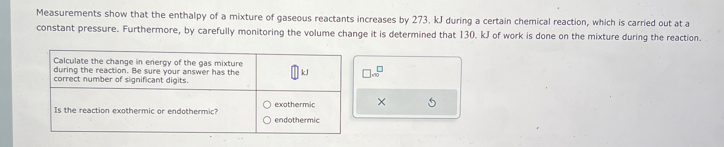 Solved Measurements show that the enthalpy of a mixture of | Chegg.com