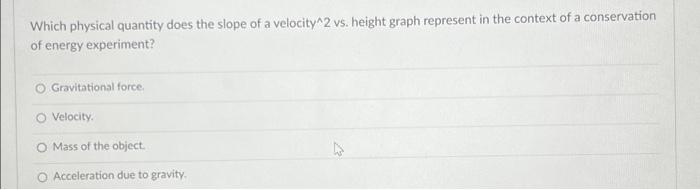 Solved Which physical quantity does the slope of a | Chegg.com