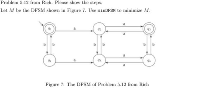 Solved Problem 5.12 from Rich. Please show the steps. Let M | Chegg.com