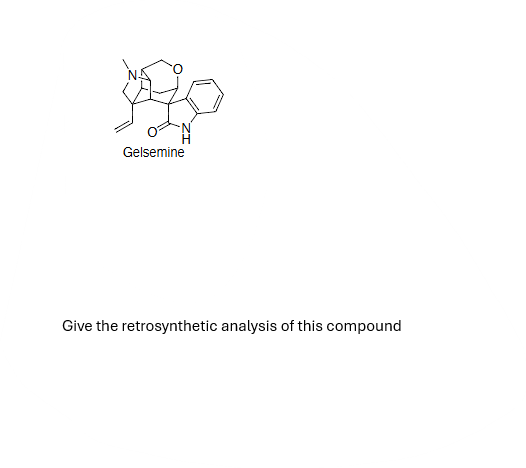 Give the retrosynthetic analysis of this compound, | Chegg.com