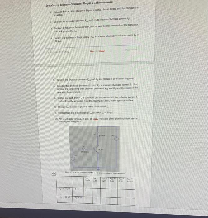Solved Procedsre te detarnise Trassitar Oetpet FA | Chegg.com
