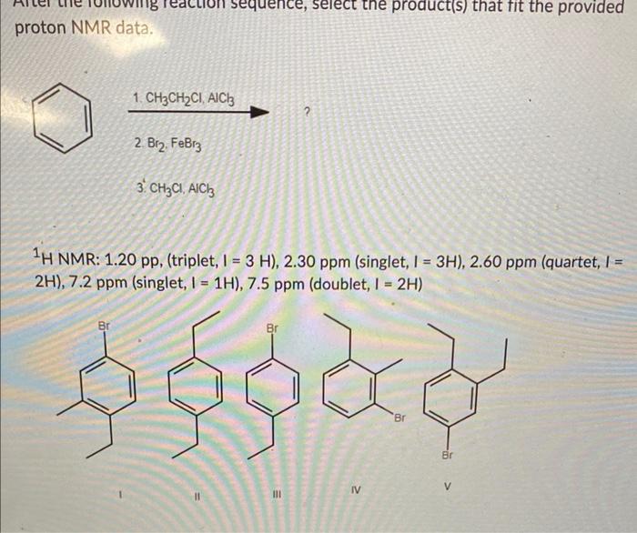 Solved proton NMR data. 1HNMR:1.20pp, (triplet, I=3H ), | Chegg.com