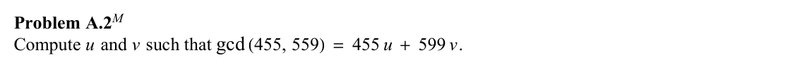 Solved Problem A 2mcompute U ﻿and V ﻿such That 6757