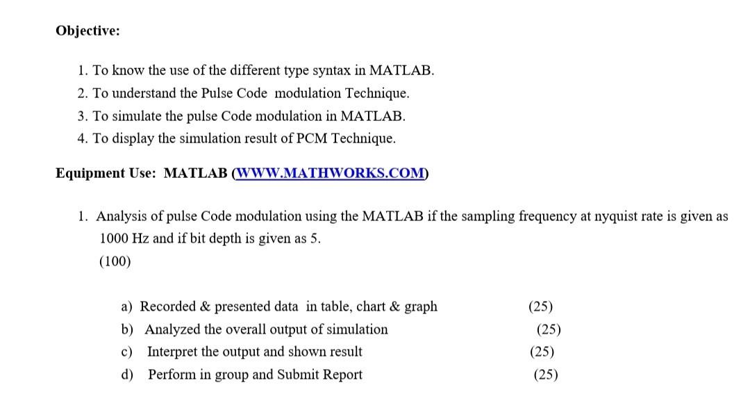 Solved Objective: 1. To know the use of the different type | Chegg.com