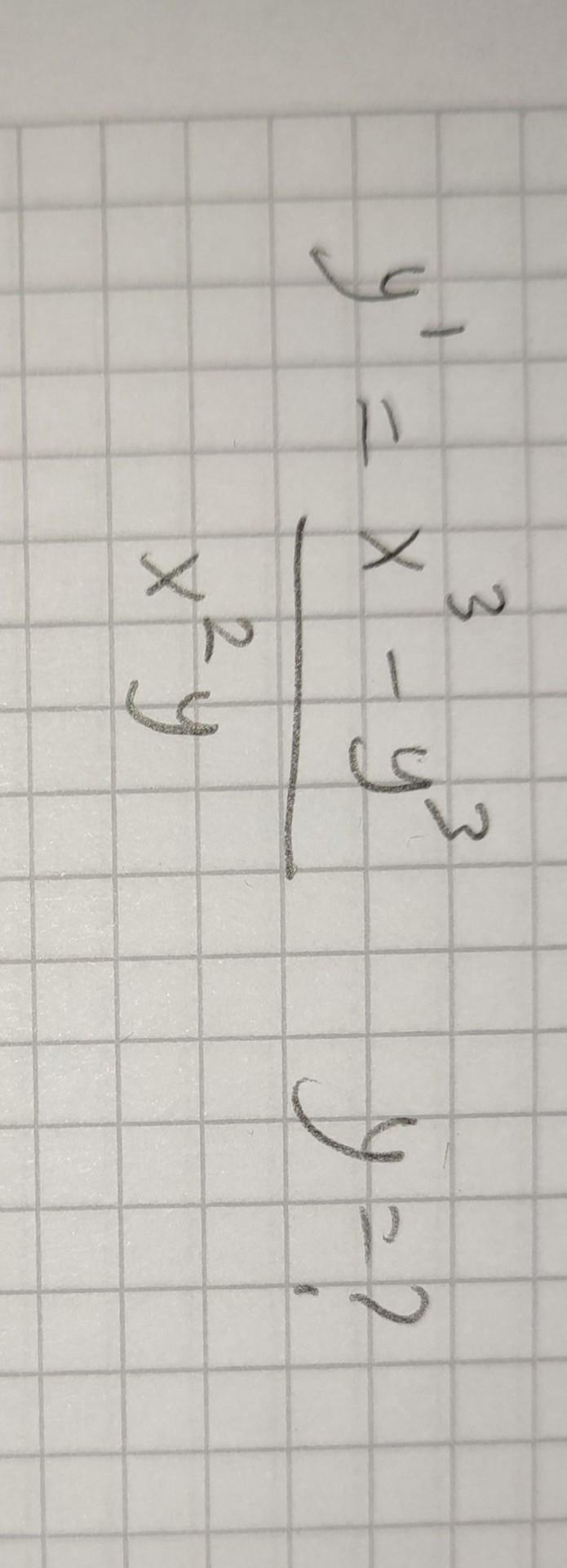 y′=x2yx3−y3y=? | Chegg.com