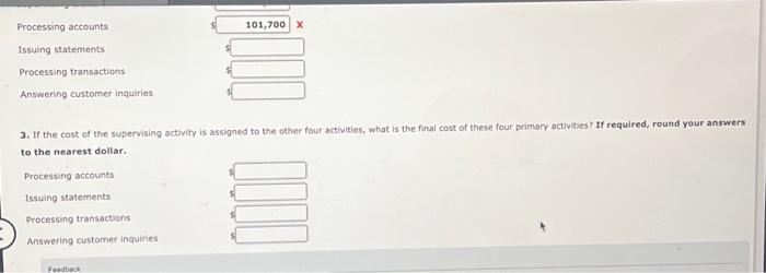 Solved 2. Calculate the cost of each activity. If | Chegg.com