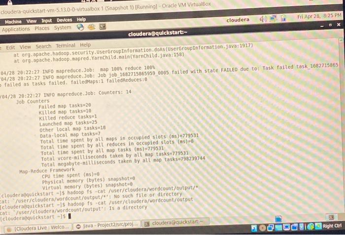 Solved Edit View Search Terminal Help at org. apache, | Chegg.com