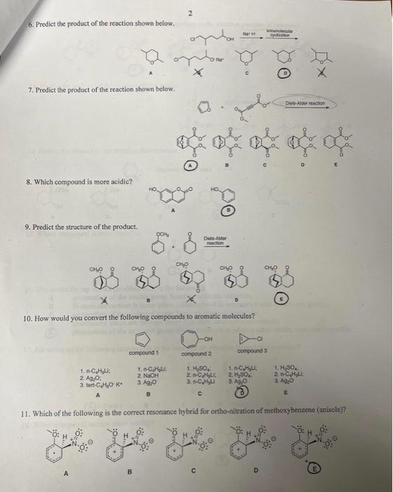 Solved 6. Predict the product of the reaction shown below. | Chegg.com Solved 6. Predict the product of the reaction shown below. | Chegg.com