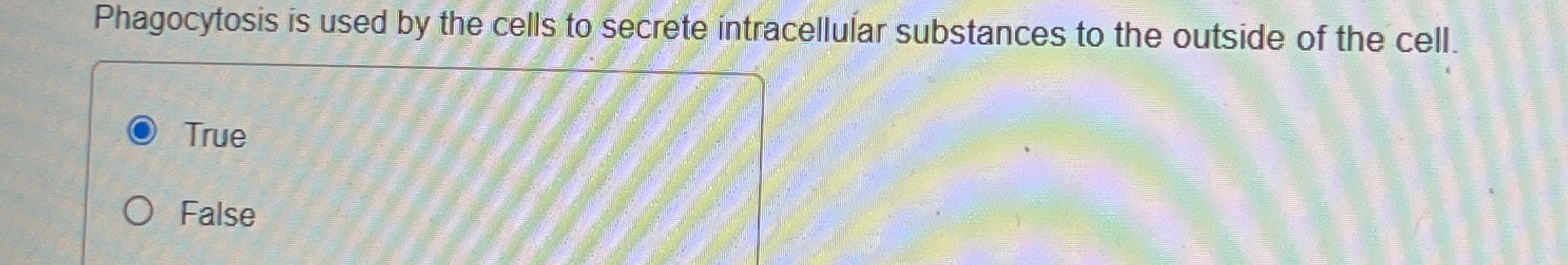 Solved Phagocytosis is used by the cells to secrete | Chegg.com