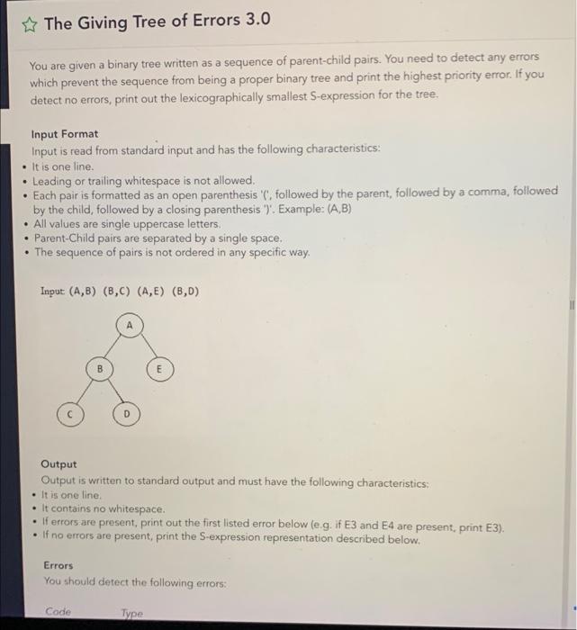 Solved You are given a binary tree written as a sequence of | Chegg.com