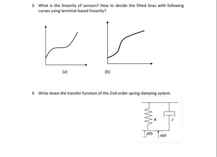 Solved 3. What is the linearity of sensors? How to decide | Chegg.com