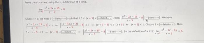 Solved Prove the statement using the c,δ definition of a | Chegg.com