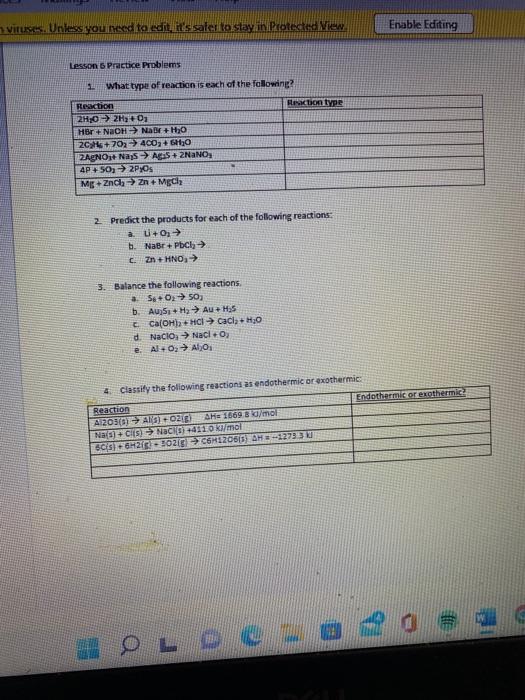 Solved This lesson's topics include chemical equations, | Chegg.com