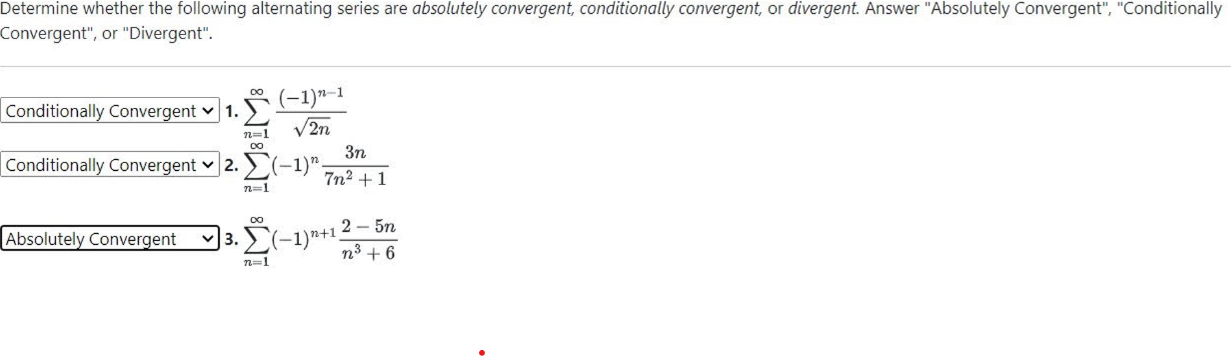 Solved Determine Whether The Following Alternating Series