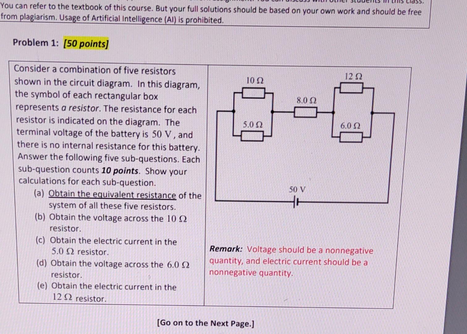 Solved Problem 1: [50 points] Consider a combination of five | Chegg.com
