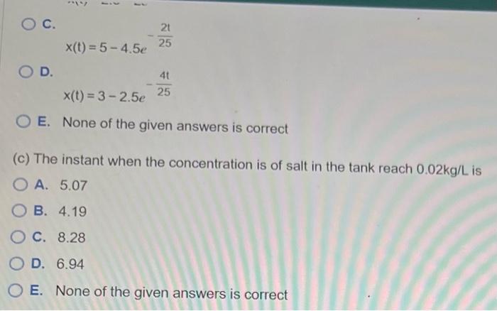 Solved brine solution of salt flows at a constant rate of | Chegg.com Solved brine solution of salt flows at a constant rate of | Chegg.com