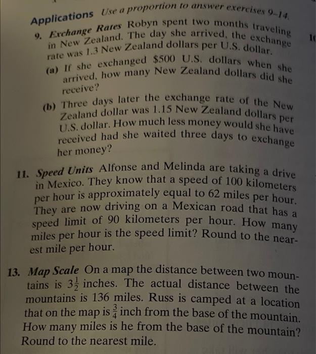 Solved 16 receive? Applications Use a proportion to answer | Chegg.com